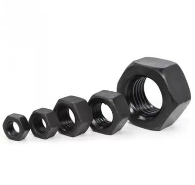 China Black Zinc Thin Hexagon Head Nuts M6 M12 10mm Carbon Steel Stainless Steel Hex Nut for sale