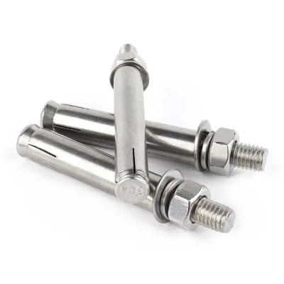 China Galvanized Stainless Steel Expansion Anchor Bolts Mechanical Bolt Double Sleeve for sale