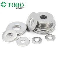 China Grade 8.8 Black Enlarged Thickened Gasket DIN125 Flat Washer Stainless Steel Washer for sale