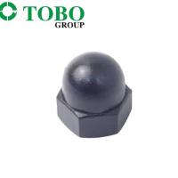 China TOBO  customized Stainless Steel Zinc Black Hex Acorn Cap Dome Nut Din1587 for sale