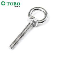 China TOBO Carbon Steel Forged Galvanized Din580 Lifting Eye Bolt SS304 316 for sale
