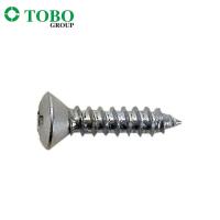 China TOBO DIN7983 Cross Recessed Countersunk Head Tapping Screws for sale