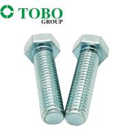 China TOBO Hot Sales DIN961 Galvanized Hexagonal Bolts With Steel Surface for sale