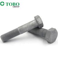 China DIN960 DIN961 Metric Galvanized Strength M33 X 160Mm Hex Bolt And Nut for sale