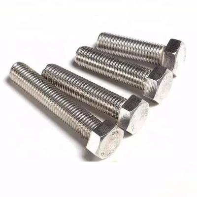 China Stainless Steel Bolts And Nuts DIN933 DIN931 SS304 M30 x 100mm Hexagon Head Bolts for sale