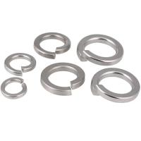 China M2 - 48 Blue And White Zinc Plating Single Coil Spring Lock Washers Spring Washers DIN 127 for sale