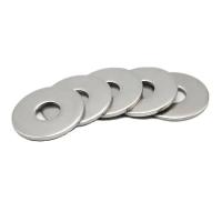 China 304 Stainless Steel Plain Washers M6 - M20 Large Flat Round Washer Heat Treatment for sale