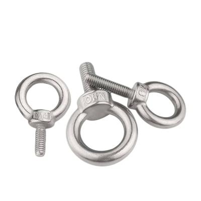 China Stainless Steel Eye Bolts With Nut DIN580 M4 Welded Ring Bolt Stainless Steel Fastener for sale