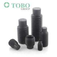 China DIN915 Carbon Steel Grade 12.9 Allen Grub Screws M2 - M12 Hex Socket Head Set Screw With Dog Point for sale