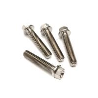 China Titanium Hex Head Bolts & Nuts DIN931 DIN933 M20 Titanium Alloy Hex Flange Bolt for sale
