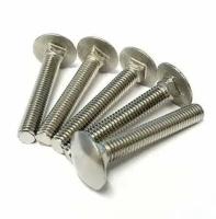 China Carriage Bolt 304 Stainless Steel M28 Hex Bolt And Nut DIN 933 Plain Round Head Bolts for sale