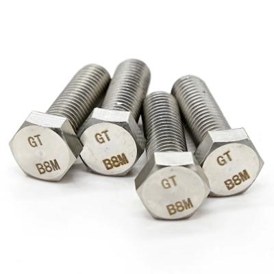 China Super Duplex Stainless Steel Bolts SS2205 2507 Hex Head Bolt And Nuts Full Threads for sale