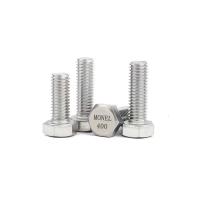 China Nickel Alloy Hexagon Bolts DIN933 DIN931 DIN933 DIN931 M8 180MM Hex Head Bolt UNS N04400 for sale