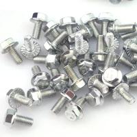 China DIN6921 Stainless Steel Hardware M8x20 Hex Head Serrated Flange Bolt Full Thread for sale