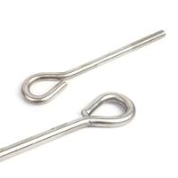China Stainless Steel J Type Anchor Bolts L7 with Nuts M10 Plain Finish Corrosion Resistant for sale
