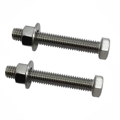 China A2-70 Grade Polished Hex Head Bolts 100Pcs M6-M24 for sale
