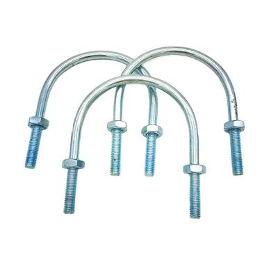 China Hot Dipped Galvanized U Bolts Stainless Steel 304 316 Metric Square U Bolt Pipe Clamp for sale