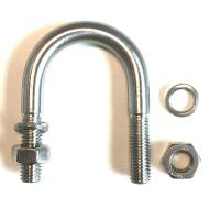 China Stainless Steel U Bolts And Nuts Hot Dip Galvanized Pipe Clamp Square U Type Bolt for sale