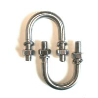 China Stainless Steel U Bolts And Nuts Hot Dip Galvanized Pipe Clamp Square U Type Bolt for sale