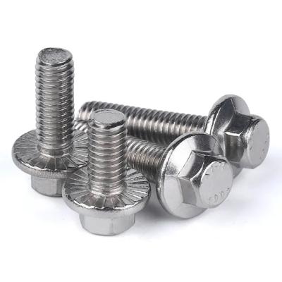 China 2205 2507 Super Duplex Stainless Steel Hexagon Flange Bolt Chinese Factory Supply Screws for sale