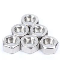 China Stainless Steel 304 Hex Head Nuts DIN934 ASME B18.2.2 Corrosion Resistant Fasteners for sale