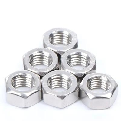 China Stainless Steel 304 Hex Head Nuts DIN934 ASME B18.2.2 Corrosion Resistant Fasteners for sale