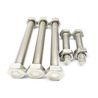 China M6*20 Hex Head Bolts And Nuts Hastelloy C276 Nickel Alloy Outer Hexagon Bolt full thread for sale