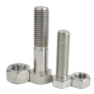 China M6 Silver Hex Head Bolts in Plastic Bag Package for Industrial for sale