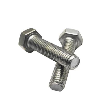 China DIN933 DIN931 Hex Head Bolts Super Duplex Stainless Steel Hexagon Bolt High Quality for sale