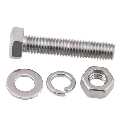 China Wholesale Fastener Hex Bolt And Nut And Washer Super Duplex Stainless Steel For Building Machine for sale