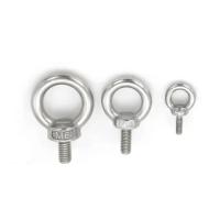 China SS2205 2507 M24 Eye Bolt Screw Stainless Steel Fasteners Plain Surface For Industry for sale