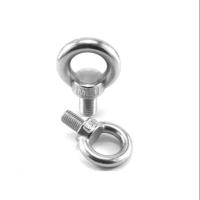 China SS2205 2507 M24 Eye Bolt Screw Stainless Steel Fasteners Plain Surface For Industry for sale