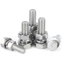 China 12mm Thread Length Silver Polished Hex Head Bolts for Heavy-Duty Applications for sale