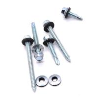 China Hex Washer Head Self Drilling Screws #12-24 Unified Fine Thread Carbon Steel Drill Point Type 2, 3, 4 Available for sale