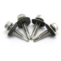 China Hex Washer Head Self Drilling Screws #12-24 Unified Fine Thread Carbon Steel Drill Point Type 2, 3, 4 Available for sale