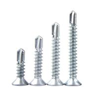 China Countersunk Phillips Head Self Drilling Screw (CSK) Made of AISI 1018-1022 Available in sizes #10 / #12 Integrated self-drilling point for sale