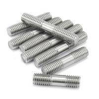 China Double End Stud Bolt With Nut Washer DIN938 M10 Super Duplex 2507 2205 Fastener for sale