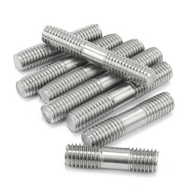 China Double End Stud Bolt With Nut Washer DIN938 M10 Super Duplex 2507 2205 Fastener for sale