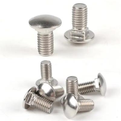 China Carriage Bolt With Hex Nut Din603 Nickel Plated Round Square Neck Super Duplex 2205 2507 for sale