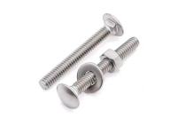 China 4mm Drive Size Countersunk Carriage Bolts In Zinc Plated Finish for sale