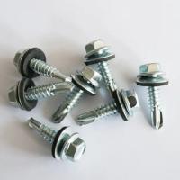 China Hex Washer Head Self Drilling Screws #12-24 Unified Fine Thread Carbon Steel Drill Point Type 2, 3, 4 Available for sale