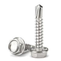 China Hex Washer Head Self Drilling Metal Screws High-strength material case hardening Excellent driving & torsional performance for sale