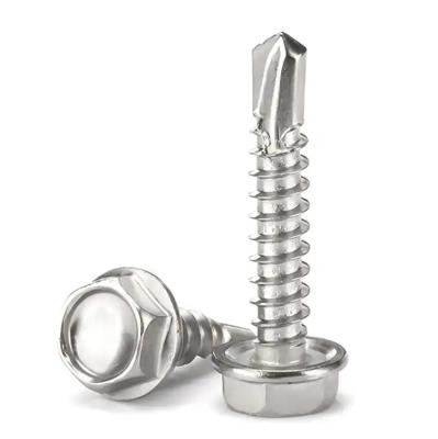 China Hot Sale Hex Washer Head Self Drilling Screw UNS32205 Super Duplex Steel Hard Screws for sale