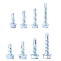 China Self Drilling Metal Screws DIN7504 Hex Head Point Type 410 Stainless Steel for Construction for sale