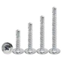 China Drills Own Hole Sharp Die-Cut Point High Shear Strength Carbon Steel One Tool Operation Steel Stud Framing for sale