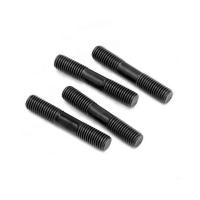 China 10.9 Grade Double End Stud Bolt Black Zinc Heavy Structure Studs Metric Threaded for sale