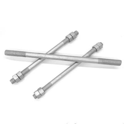 China Carbon Steel Threaded Stud Bolts with Unified Coarse Thread and Hexagon Head for sale