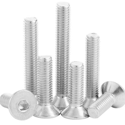 China 120mm Thread Length Stainless Steel Screws With And Hex Drive for sale