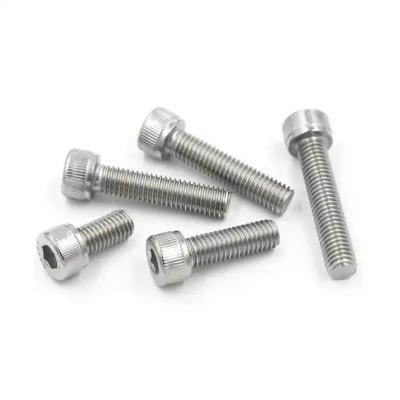 China Polished Stainless Steel Hex Socket Bolts 1.0mm Thread Pitch 100pcs Pack for sale
