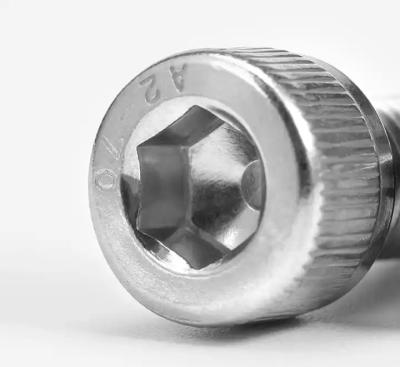 China 1.0mm Thread Pitch Silver Hex Head Bolts For Transportation Equipment for sale